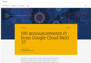 「Google Cloud Next ′17」における100の発表 - Google公式ブログ - ライブドアニュース
