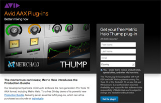 【画像】Avid、Metric Halo製AAXプラグイン「Thump」を無料配布中 - ライブドアニュース