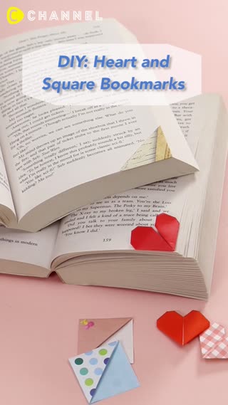 DIY: Heart and Square Bookmarks - Peachy - ライブドアニュース