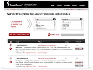 SmartSound、NAB2011にて、クラウドベースのサウンド編集・ダウンロードサービスを発表 - ライブドアニュース