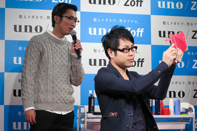 【画像】Zoff原宿店でSNSプロフィール写真の撮影企画 パンサーとノンスタイルが初体験 - ライブドアニュース