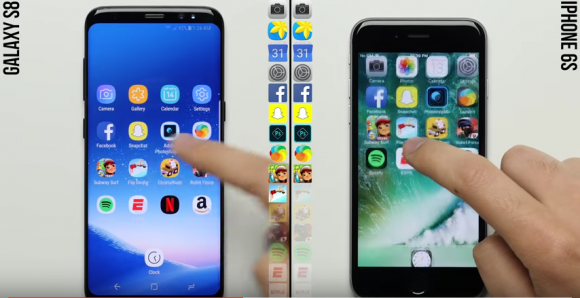 Galaxy S8が2年前のiPhone6sに敗北？ アプリの起動速度を比較 (2017年5月27日掲載) - ライブドアニュース