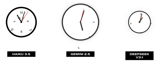 毎分9つの異なるAIモデルで作られた新しい時計が表示され続ける「AI World Clocks」 - ライブドアニュース