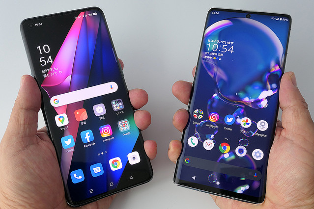 【画像】カメラとディスプレイが自慢の「AQUOS R6」と「OPPO Find X3 Pro」を比較、個性がまるで違う 4/41 ...