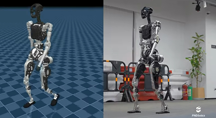 人間の骨格を模倣したヒューマノイドの最新動画を公開 PNDbotics、強化学習とシミュレーションで訓練時間を短縮 - ライブドアニュース
