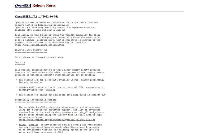 OpenSSH 9.1登場 (2022年10月6日掲載) - ライブドアニュース