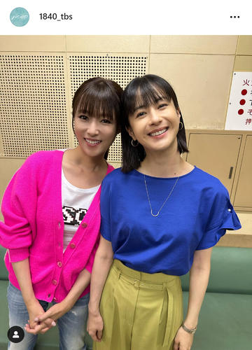深田恭子&松本若菜の顔寄せ“親友ショット”をTBS「18/40」インスタ公開「尊い」など反響 - ライブドアニュース