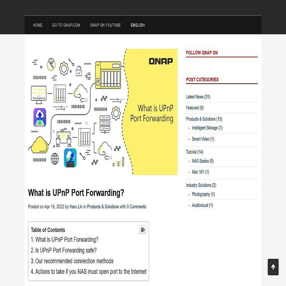 UPnPは使わないことを推奨、QNAP NAS (2022年4月21日掲載) - ライブドアニュース