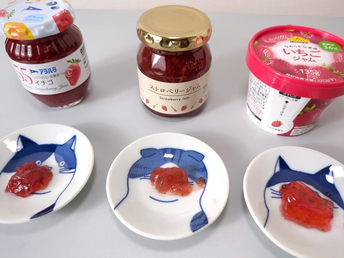 【定番vsPB】いちごジャム界“最強”アヲハタと、ローソン、イオンPBを食べ比べ! いちごの「ツブツブ感」が一番強いのは……どれだ？ - ライブドアニュース