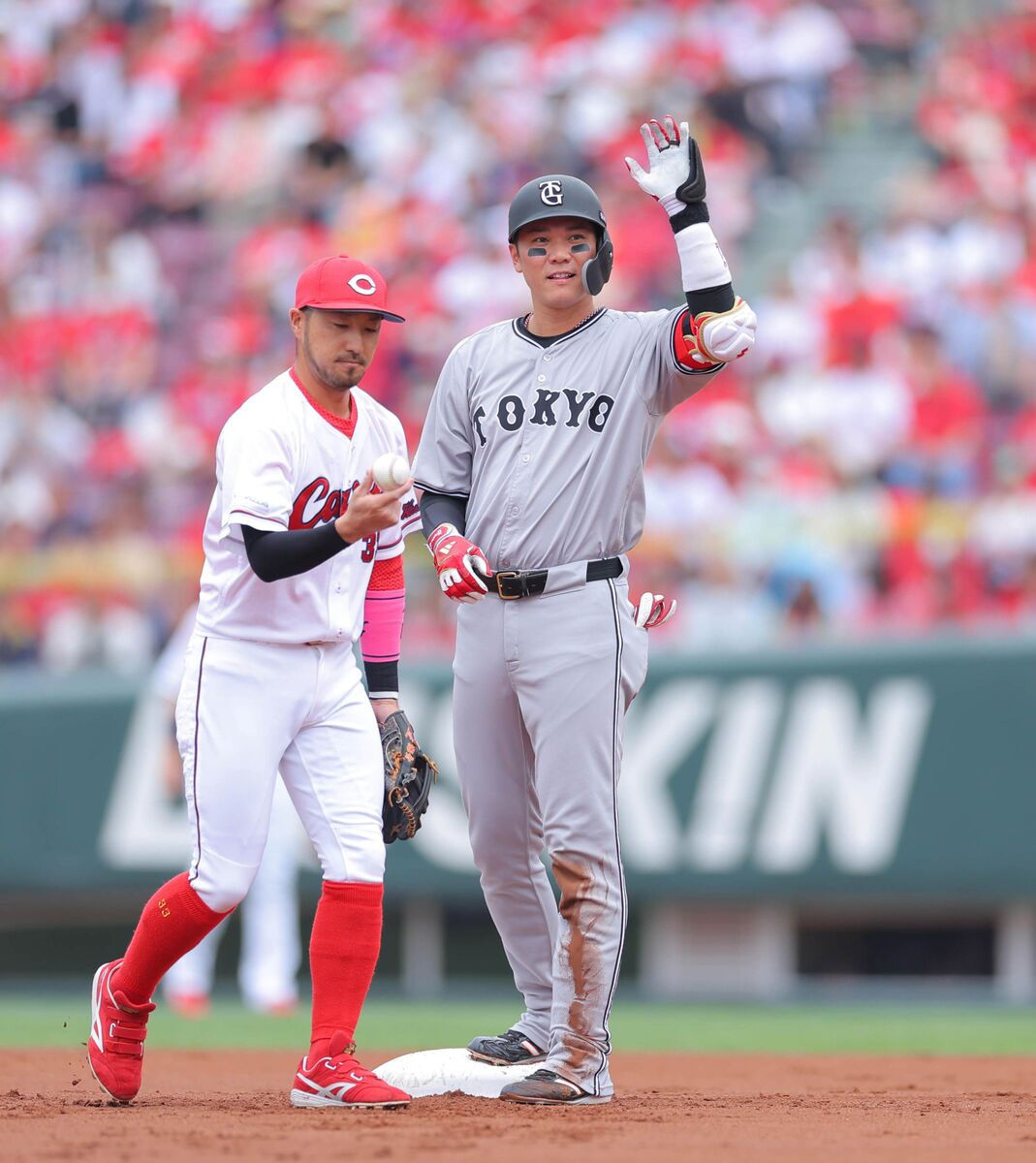 【巨人】坂本勇人が先制ツーベース！ 通算449本目の二塁打で歴代2位・福本豊氏に並んだ - ライブドアニュース