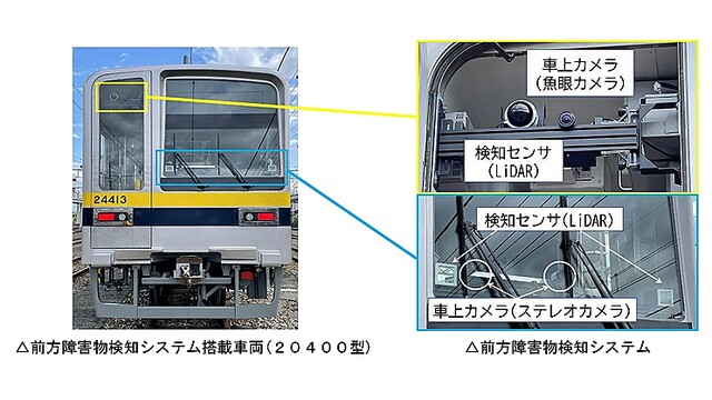 東武、自動運転に必要な「前方障害物検知システム」を20400型に仮設搭載 日光線・鬼怒川線・宇都宮線で検証試験へ - ライブドアニュース