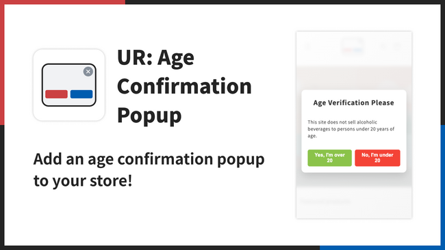 【海外向け】EC アプリ「UR: Age Verification Popup」を株式会社 UnReact がリリース - ライブドアニュース