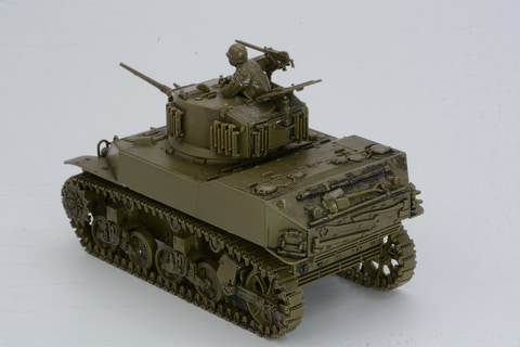 【画像】「1/48 アメリカ軽戦車 M5A1 スチュアート」レビュー偵察能力に優れた機敏な戦車を、全長約10cmで表現 26/51 - ライブドアニュース