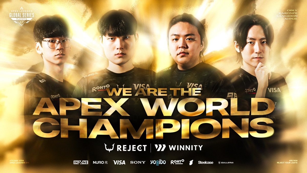 REJECT、Apex Legends部門が世界一に輝く！ APAC North初の公式国際大会優勝を果たす (2024年5月7日掲載 ...