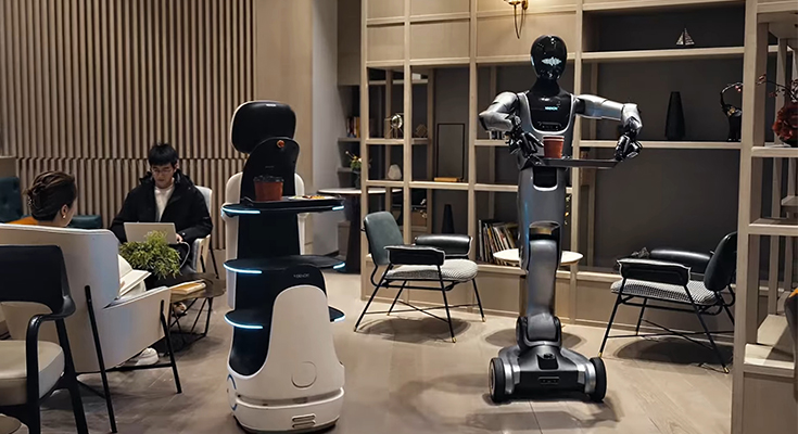 KEENONがセミヒューマノイド「XMAN-R1」を発表 配膳ロボットなど既存製品群と連携する動画も公開 - ライブドアニュース