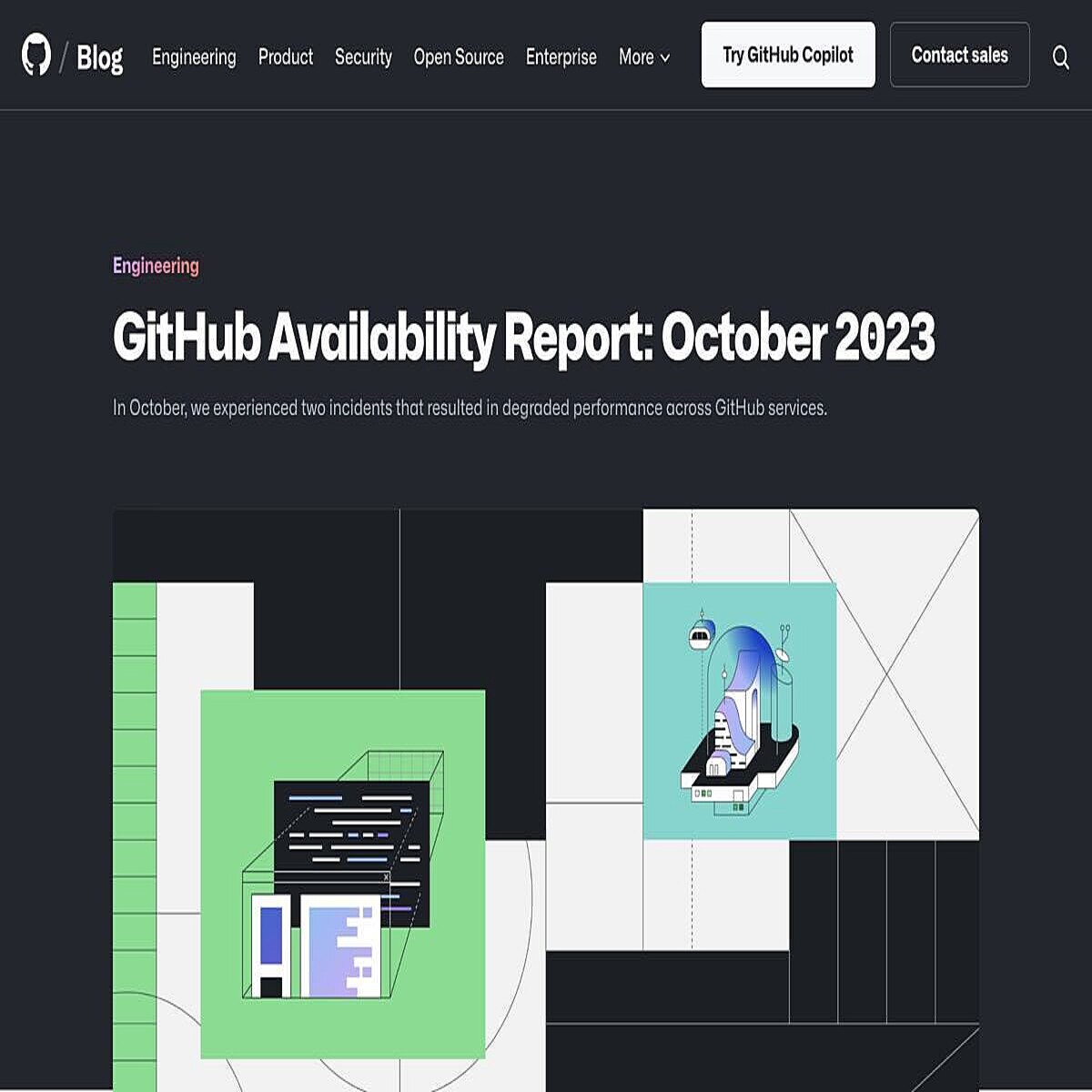GitHub、2023年10月に発生したサービス低下の原因と対応を報告 (2023年11月15日掲載) - ライブドアニュース