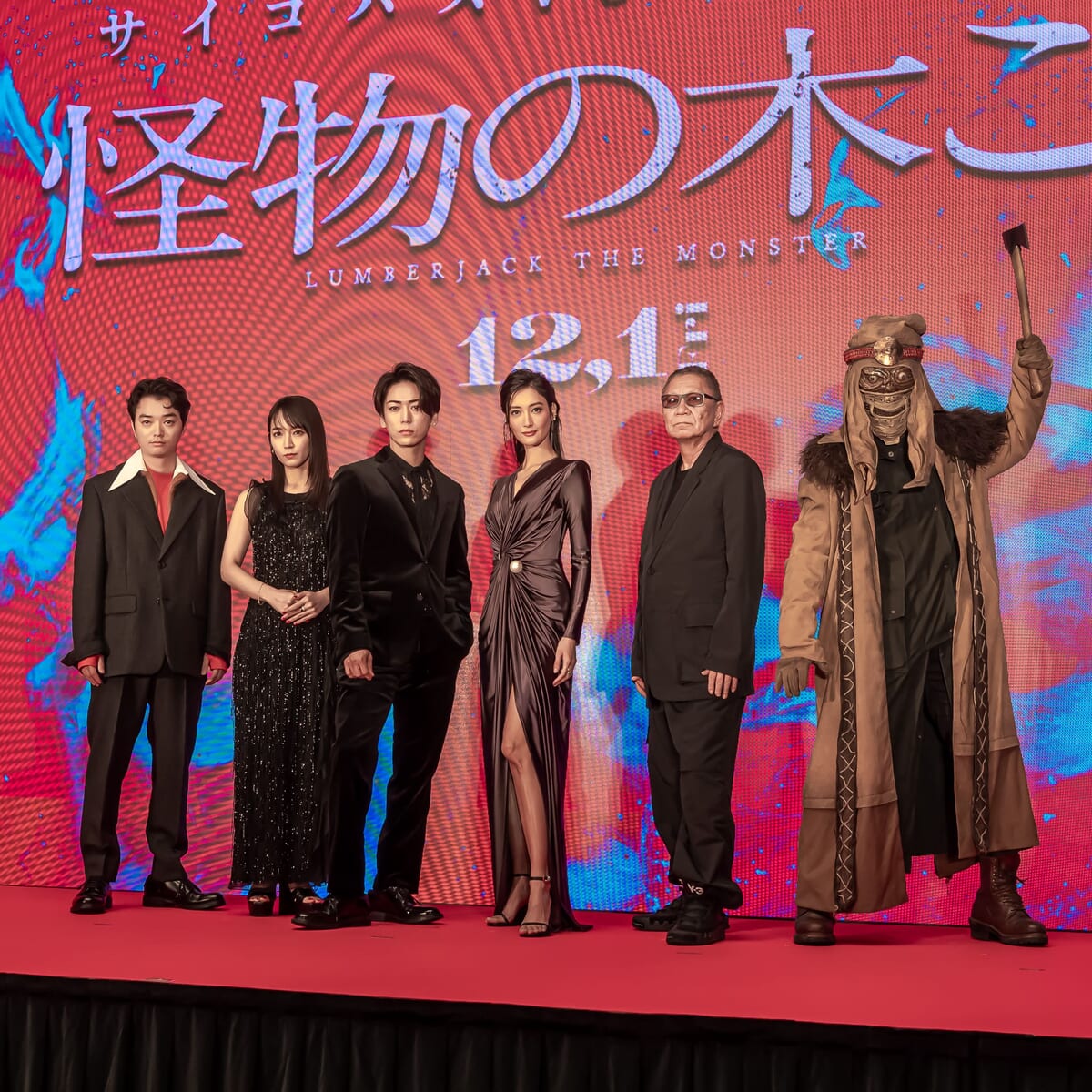 【画像】KAT-TUN 亀梨和也、菜々緒、吉岡里帆、染谷将太ら登壇！映画『怪物の木こり』完成報告会 1/12 - ライブドアニュース