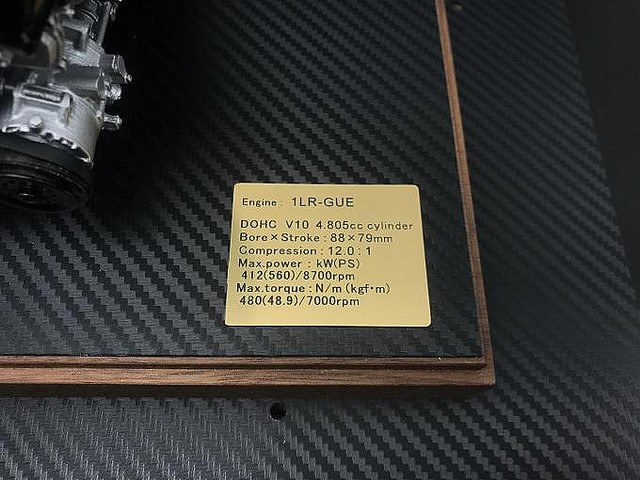 【画像】実機同様に専任スタッフがハンドメイドで組み上げてモデル化！ 究極のエンジンモデル「レクサスLFA 1LR-GUE」を発売 21/22 ...