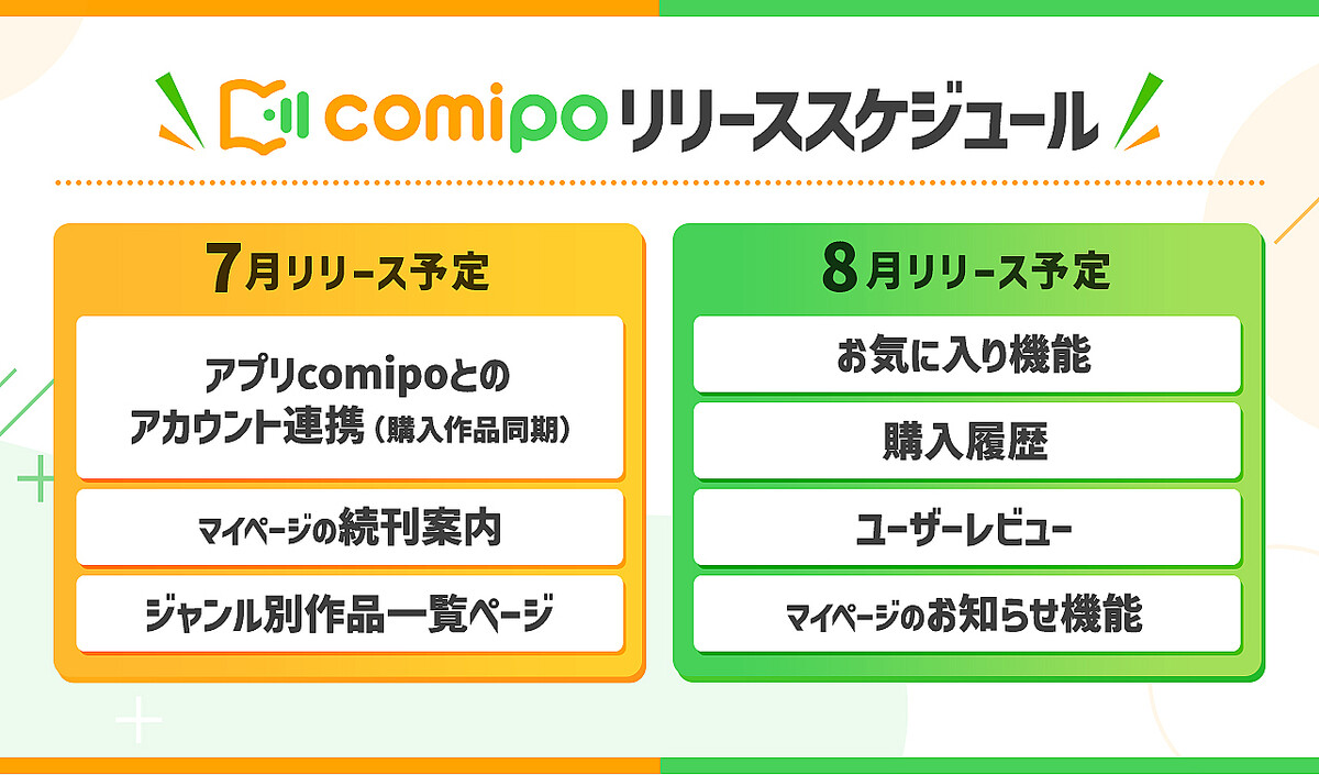 viviON、「DLsite comipo」を「comipo」に統合。新規＆会員情報引継ぎで70％オフクーポンをプレゼント - ライブドアニュース