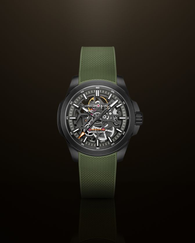 精悍さを究めたスケルトンウォッチ！ノルケイン「Independence Skeleton 40mm DLC／Independence ...