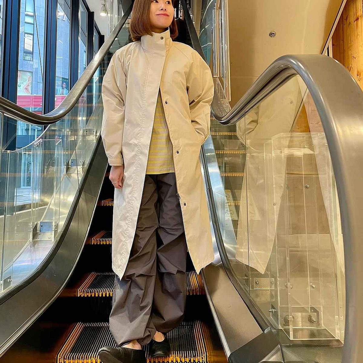 おしゃれスタッフが着こなす！【無印良品】全身マネしたい♡「春先取りコーデ」 (2024年3月14日掲載) - Peachy - ライブドアニュース