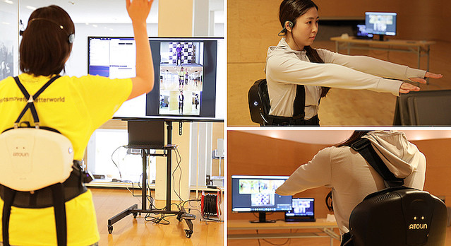 歩行支援用のパワードウェア(着るロボット)「HIMICO」を在宅トレーニングに応用 トレーナーが遠隔から負荷を調整 ATOUNらが開発 ...