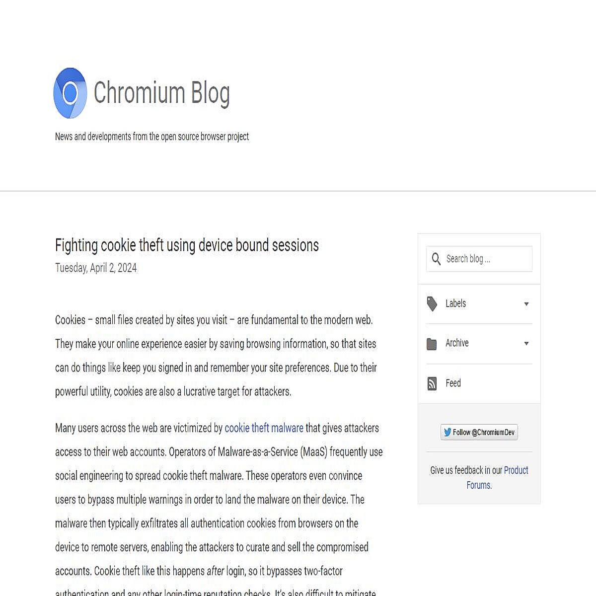 Google、セッションCookie盗難からアカウントを保護する新機能「DBSC」発表 (2024年4月4日掲載) - ライブドアニュース