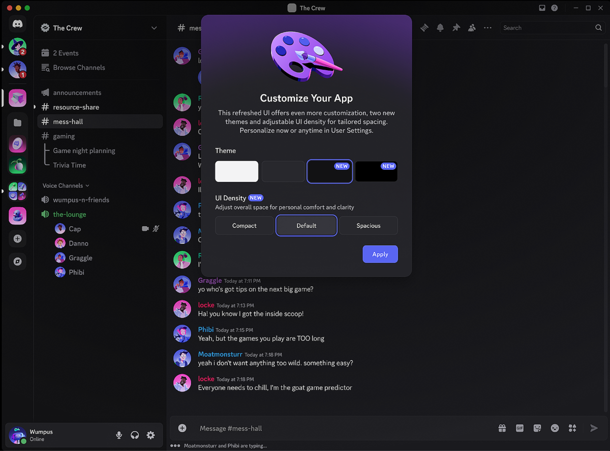 Discordがアップデート！ 新UI＆ゲームオーバーレイを導入UI密度の変更も可能に - ライブドアニュース