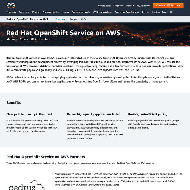Red Hat OpenShift Service on AWS、一般公開始まる - ライブドアニュース