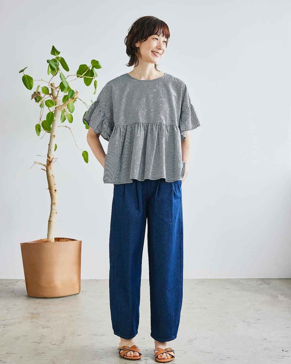 【画像】ポッコリおなか → 即カバー！【大人のしまむら】大人の相棒♡「ペプラムトップス」 3/3 - Peachy - ライブドアニュース