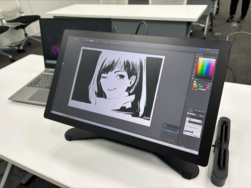 イラストレーターjbstyle.さんが実演！ ワコムからプロ向け液晶タブレット「Wacom Cintiq Pro 17」 「Wacom Cintiq Pro 22」が登場 - ライブドアニュース