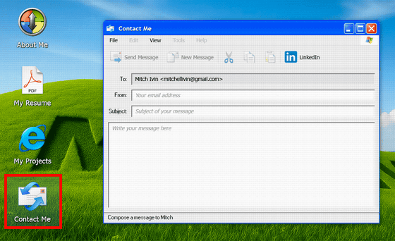 【画像】WindowsXPを再現したポートフォリオサイト「MitchIvin XP」 12/15 - ライブドアニュース