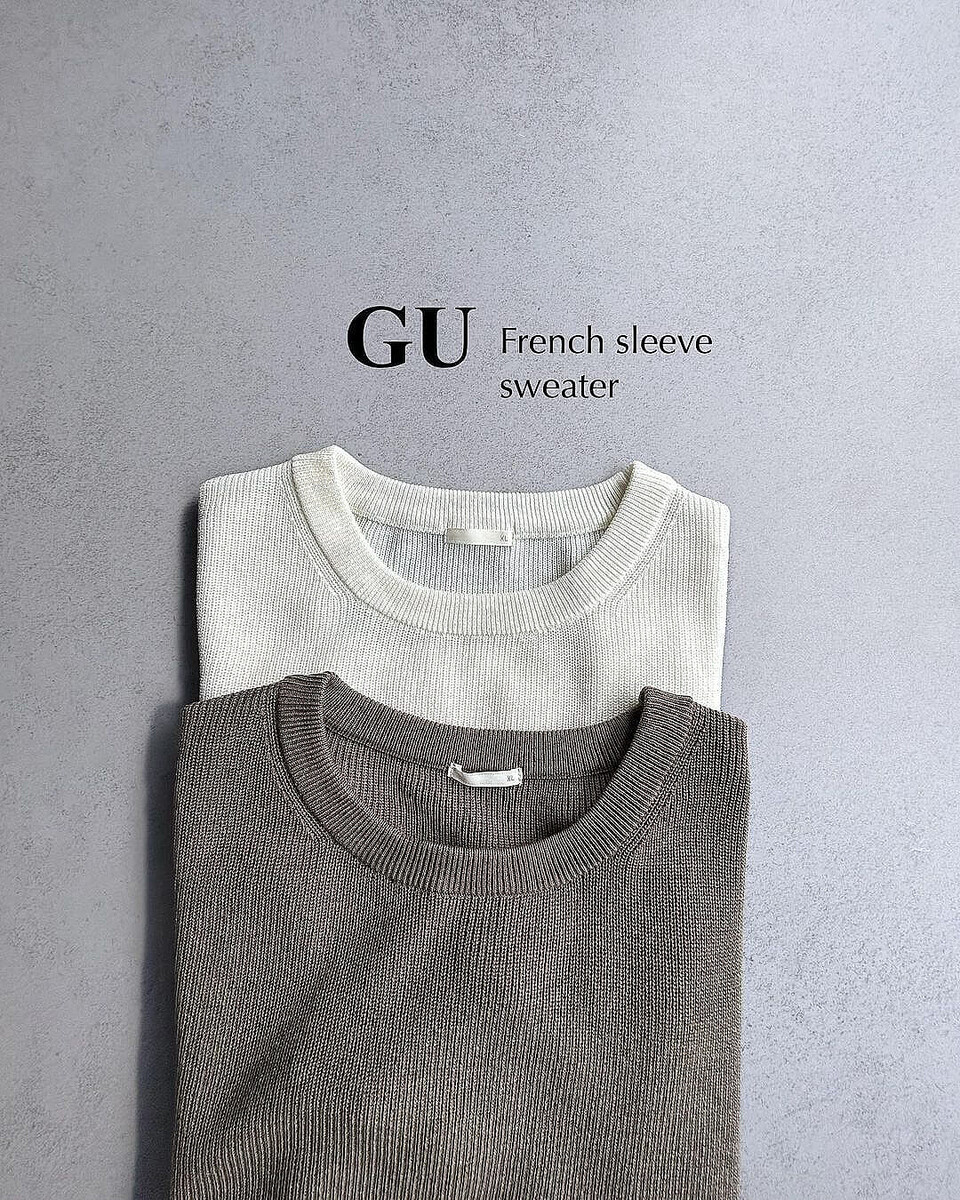 これでアナタもおしゃれ番長！夏の爽やかアイテム“フレンチスリーブセーター”【GU】 - Peachy - ライブドアニュース