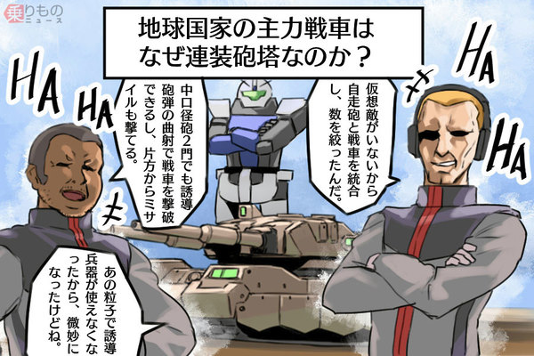 「ガンダム版61式戦車」なぜド派手なツイン砲塔なのか 実在MBTには採用例がないワケ - ライブドアニュース