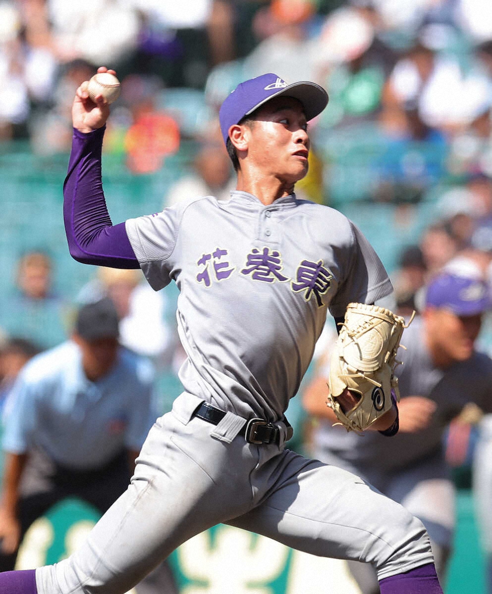 【甲子園】花巻東・小松 8回0/3を10K1失点 「抜け球」反省も初戦突破導く - ライブドアニュース