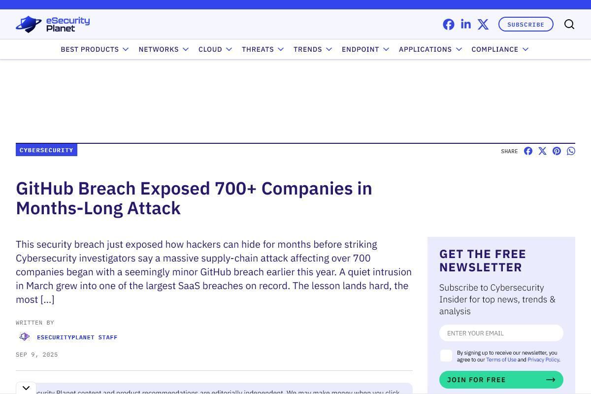 Googleら700社以上が影響を受けたサイバー攻撃の原因はGitHubの軽微な侵害 - ライブドアニュース