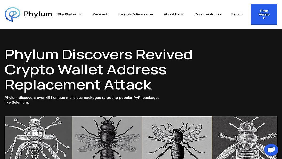 450超の悪意あるPyPIパッケージを発見、Python開発者の暗号資産が標的 (2023年2月16日掲載) - ライブドアニュース