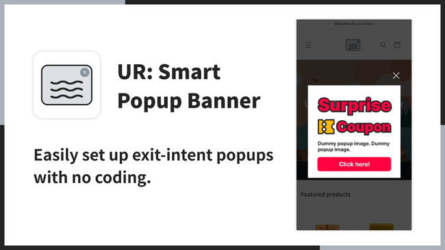 【海外向け】EC アプリ「UR: Smart Popup Banner App」を株式会社 UnReact がリリース (2025年5月22日掲載) - ライブドアニュース