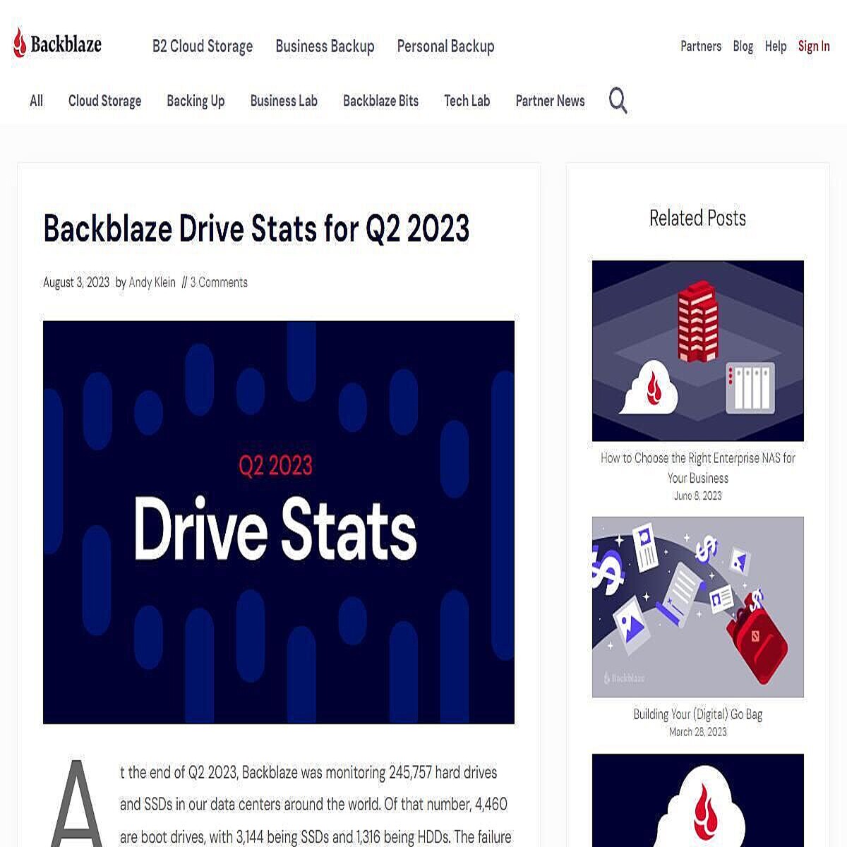 8TBと10TBハードディスクの故障率が急増、Backblaze 2023Q2レポート (2023年8月5日掲載) - ライブドアニュース