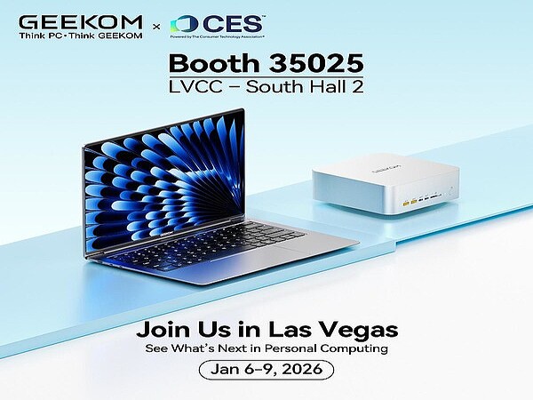 GEEKOM、プレミアムノートPCおよび次世代ミニPCを携え、 CES 2026に再出展 (2026年1月5日掲載) - ライブドアニュース