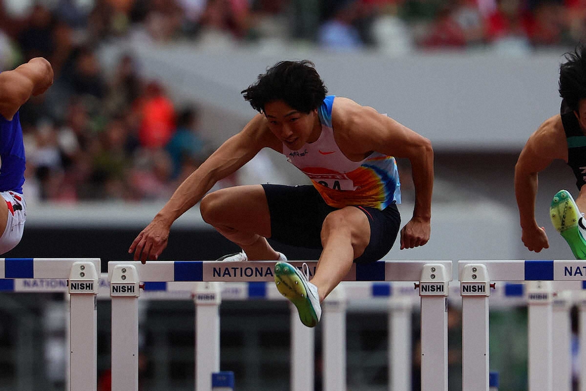 【陸上日本選手権】泉谷駿介がV 野本と110m障害の世界選手権代表内定 泉谷は走り幅跳びも世界狙う - ライブドアニュース
