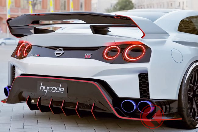 登場いつ!? 待望のニッサン“次期型”「GT-R」？ 超リアルな「ド迫力ボディ」！ 「R36型GT-R NISMO」大胆予想レンダリングが超 ...