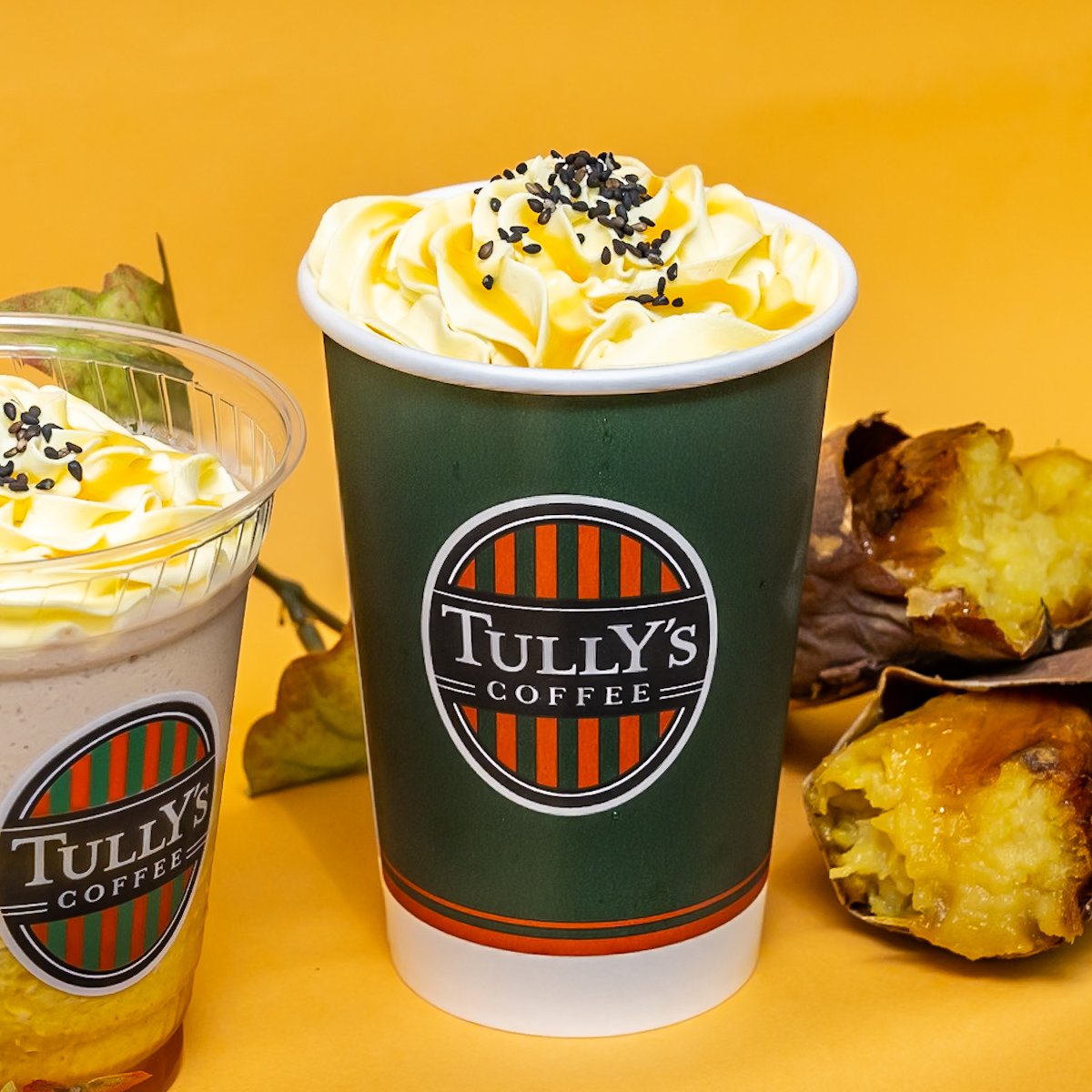 【画像】ホックリ甘いさつまいもドリンク！タリーズコーヒー「ほっこりOIMOラテ」「＆TEA OIMOティーシェイク」 4/19 - ライブドアニュース