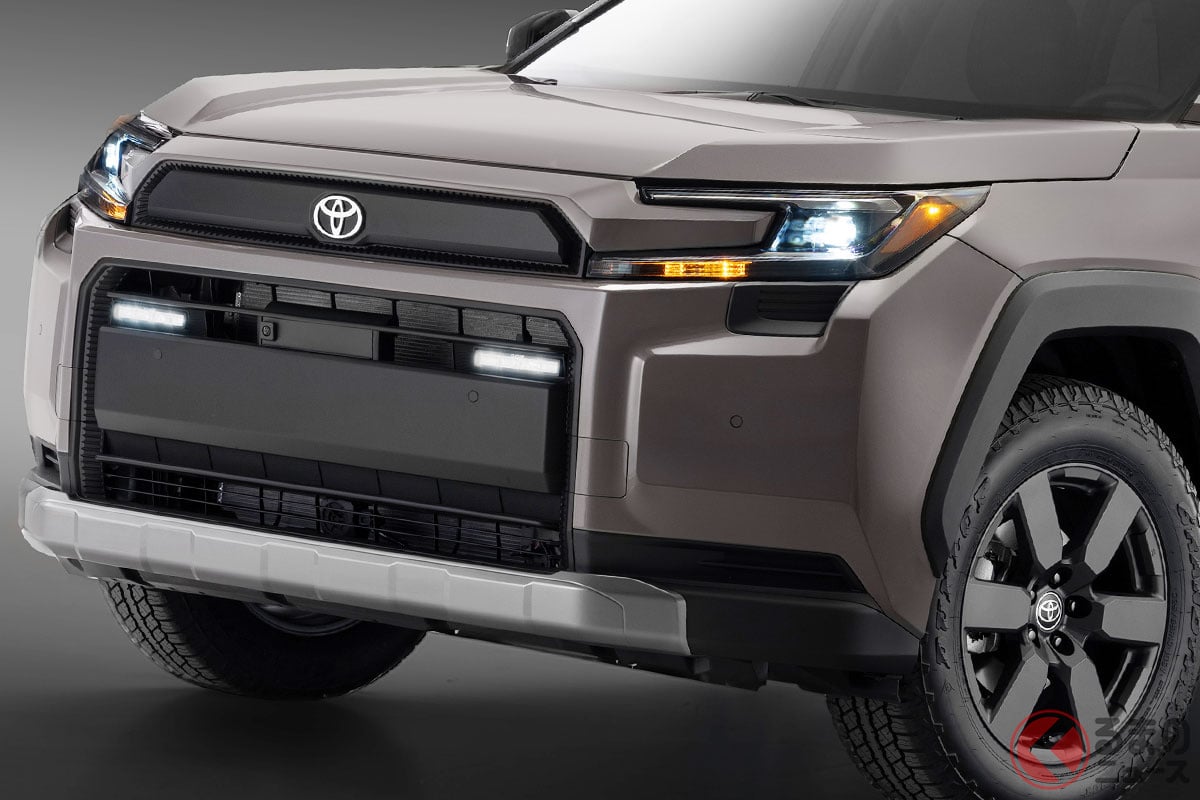 トヨタ新型「RAV4」発表！ “320馬力”のパワフルユニット新搭載！ 車高を上げたアウトドアな「ウッドランド」＆スポーツ仕様「GRスポーツ」初設定！ 米国で25年後半発売！ - ライブドアニュース