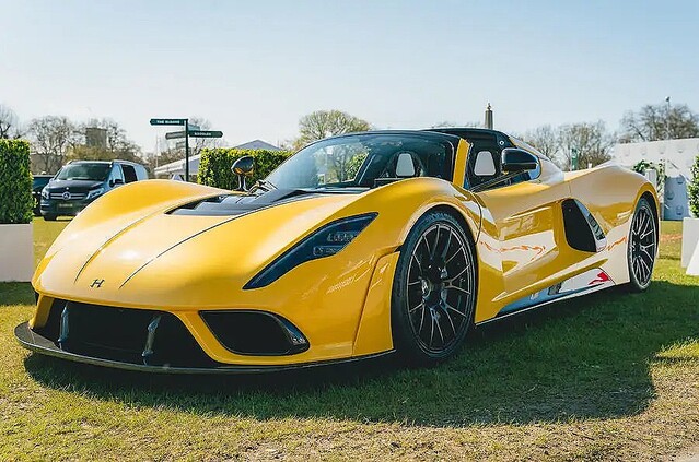 最高速度480km 米国生まれのハイパーカー ヘネシー・ヴェノムF5ロードスター、実車公開 - ライブドアニュース