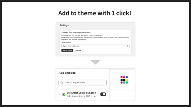 【画像】【海外向け】EC アプリ「UR: Smart Sticky SNS Icon」を株式会社 UnReact がリリース 6/6 - ライブドアニュース