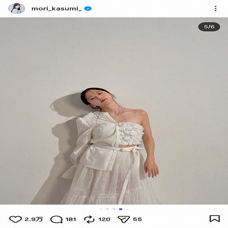 森香澄の肩見せショットに大反響「スベスベお肌の美の女神」「茹で卵みたい」「美しすぎ」の声 (2026年1月15日掲載) - ライブドアニュース