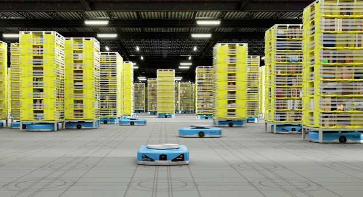 アマゾンの物流ロボットが100万台に到達、生成AI活用でロボット群の移動時間10%短縮「10年間のイノベーション」動画も公開 - ライブドアニュース