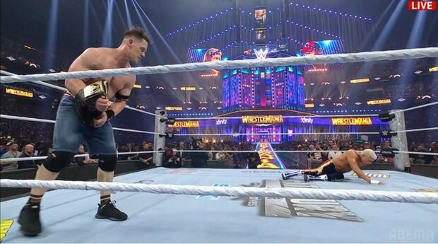 【画像】【WWE】闇落ちジョン・シナがコーディ下し史上最多17度目の最高峰王座獲得！ ロック様は現れず 2/2 - ライブドアニュース