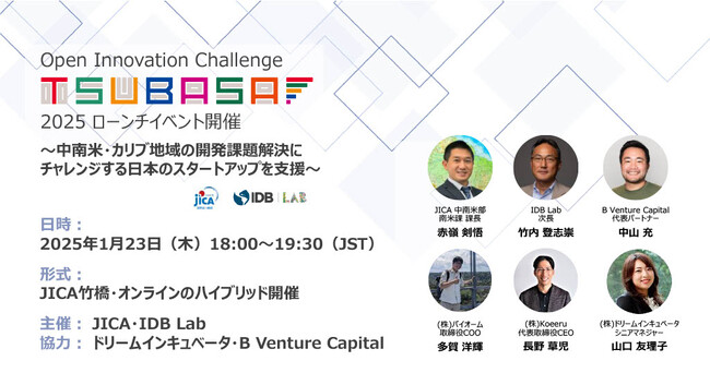 JICA・IDB Lab TSUBASA2025 ローンチイベント及び オープンイノベーションチャレンジTSUBASA2025開催 ...